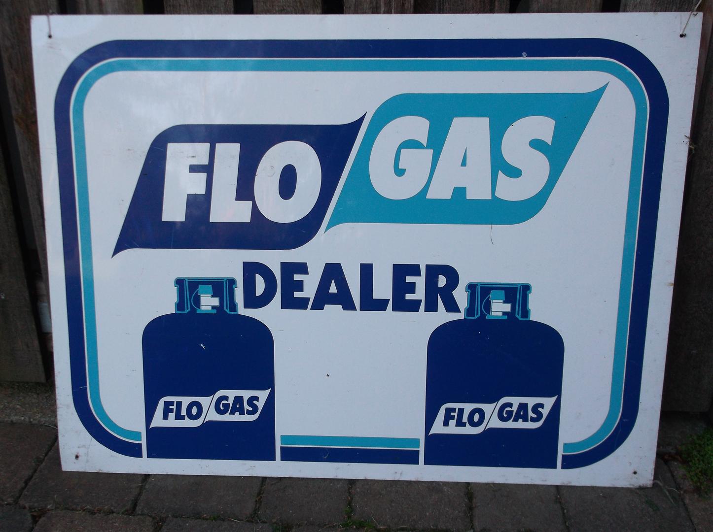 FloGas dealer sign on aluminium 32' x 24'