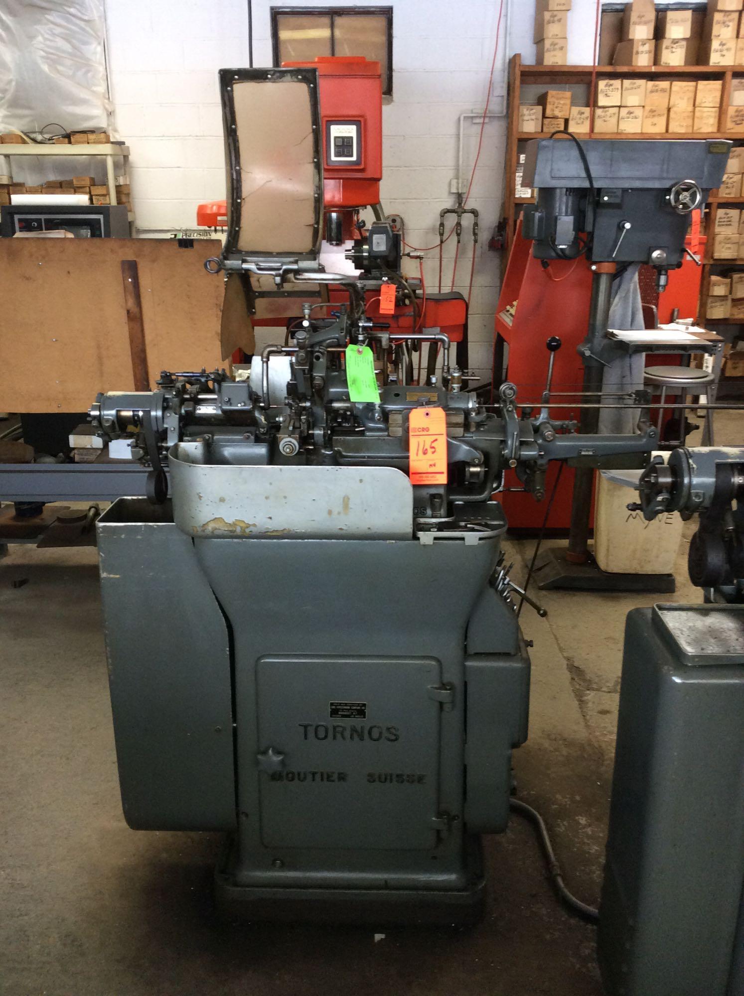 Tornos Moutier Suisse automatic screw machine, mn M4, sn 24140, spindle ...