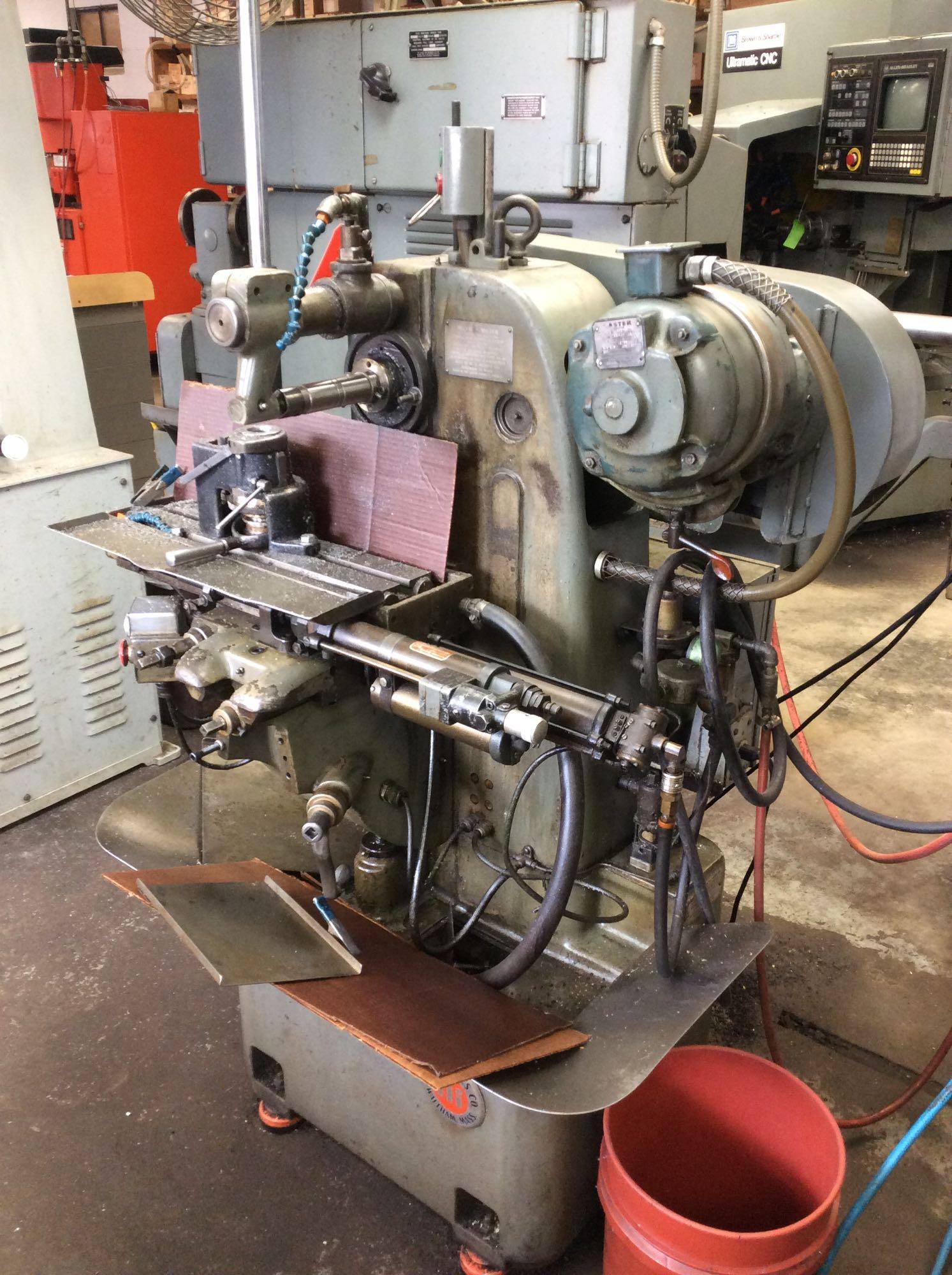 Nichols horizontal milling machine, mn 65A, sn 8E8016, with 6 1/2" x 24 ...