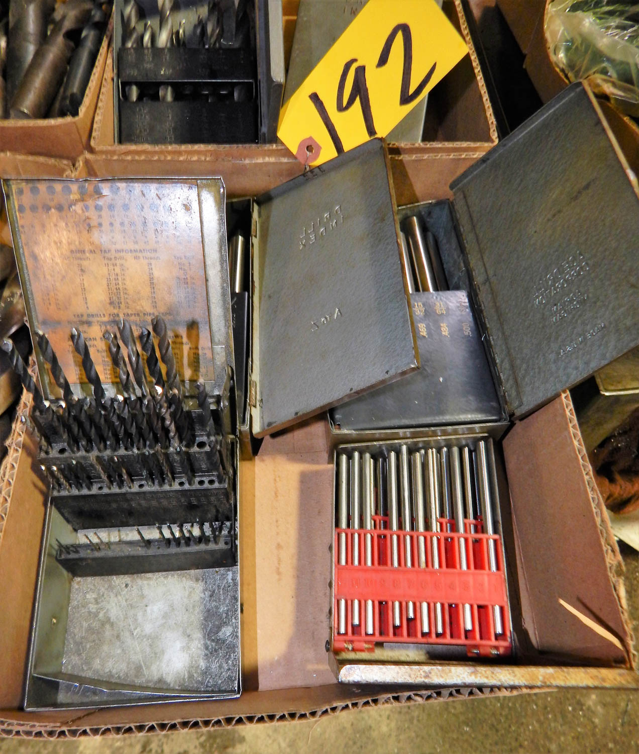 DRILL INDEX BOXES WITH DRILLS & BLANKS