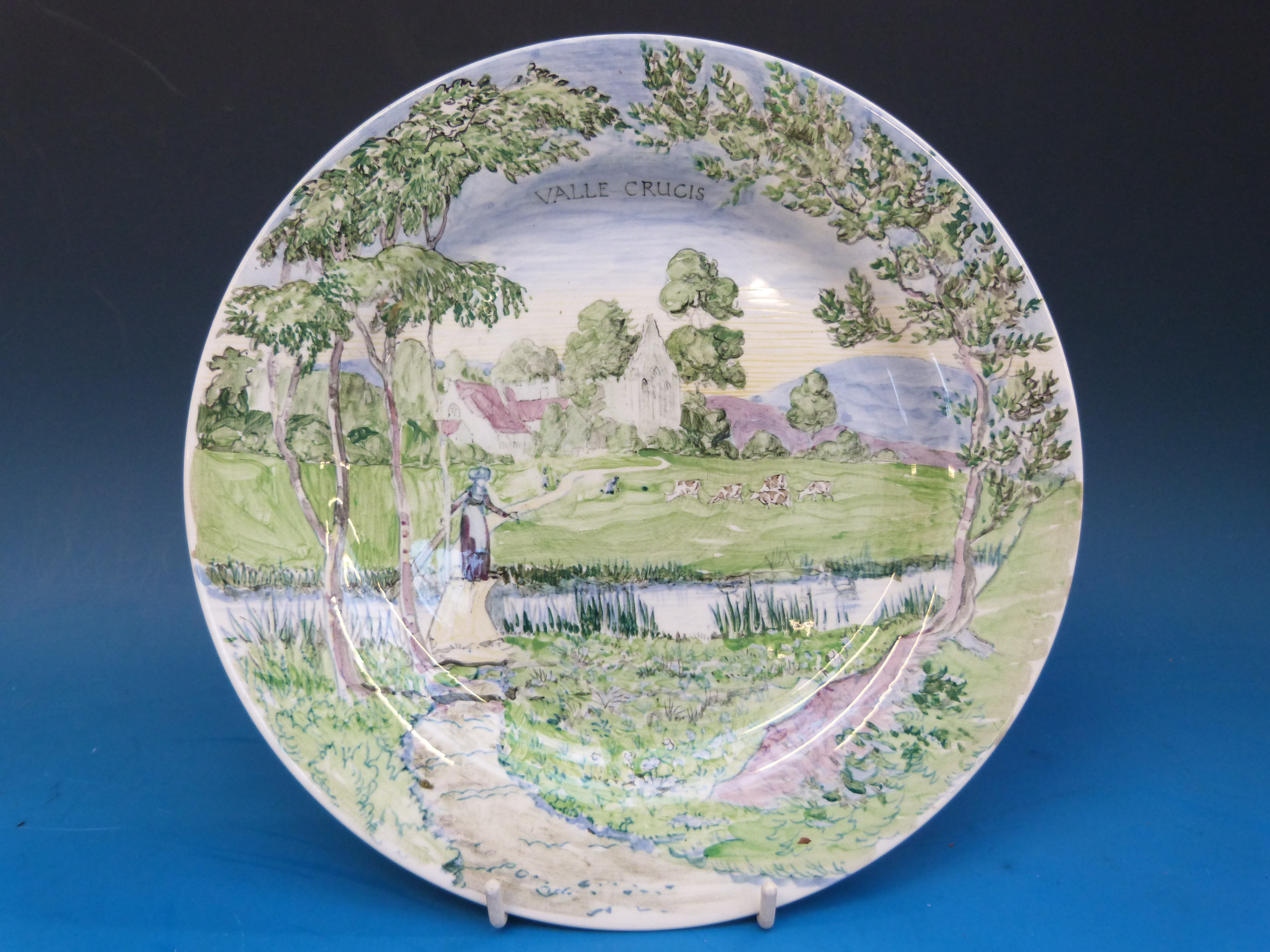 A set of three Alfred Powell for Wedgwood Arts & Crafts plates hand ...