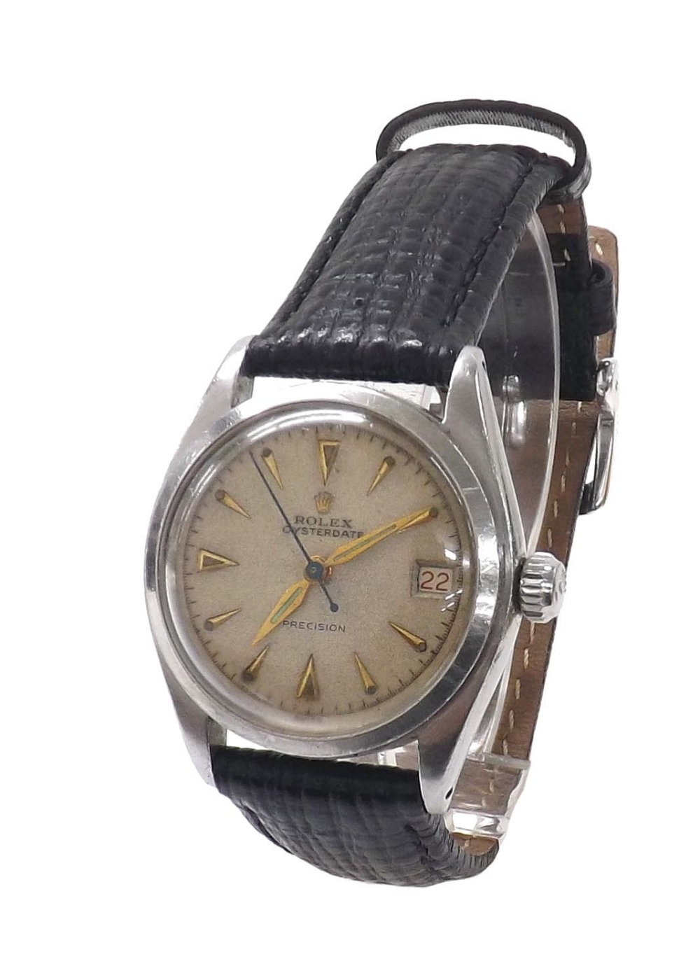 Rolex Oysterdate Precision mid-size stainless steel wristwatch, ref ...