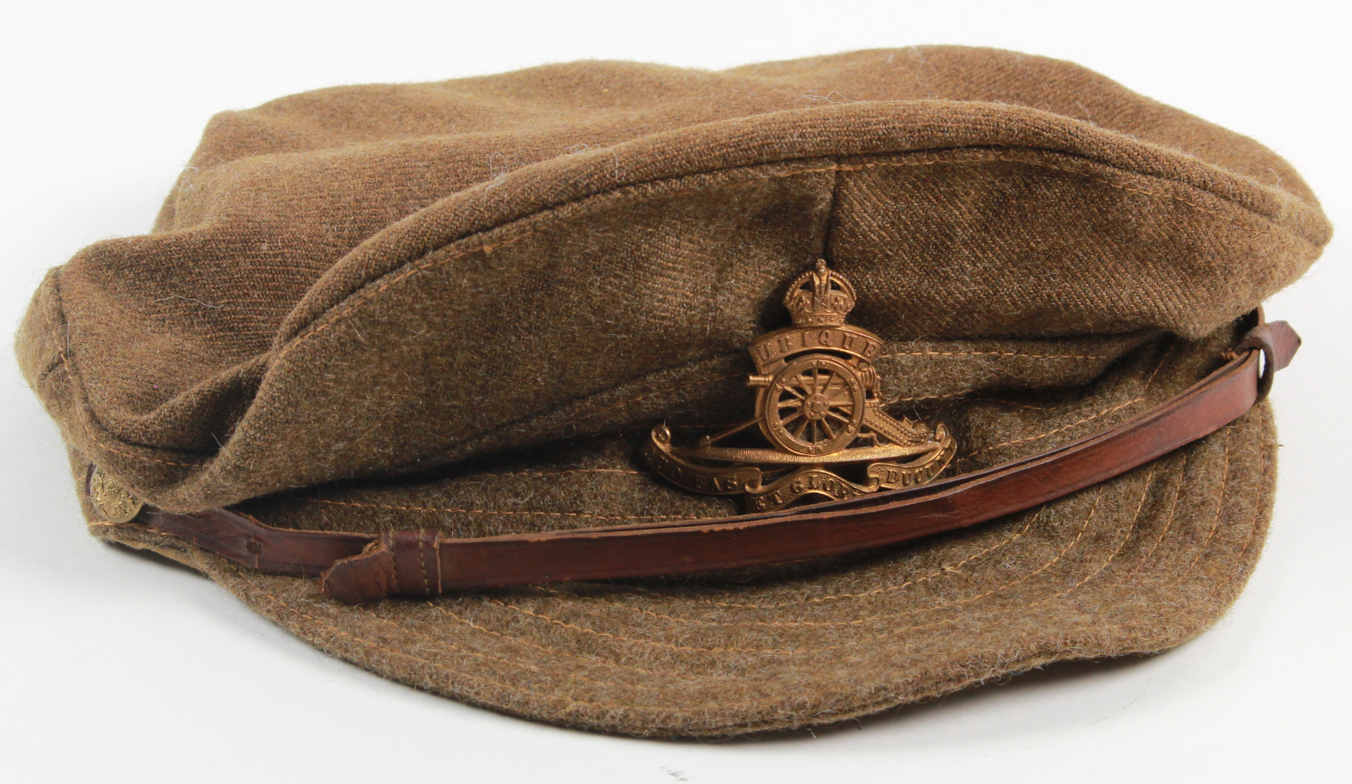 British WW1 Trench soft cap, Royal Artillery badged, lightweight hot ...