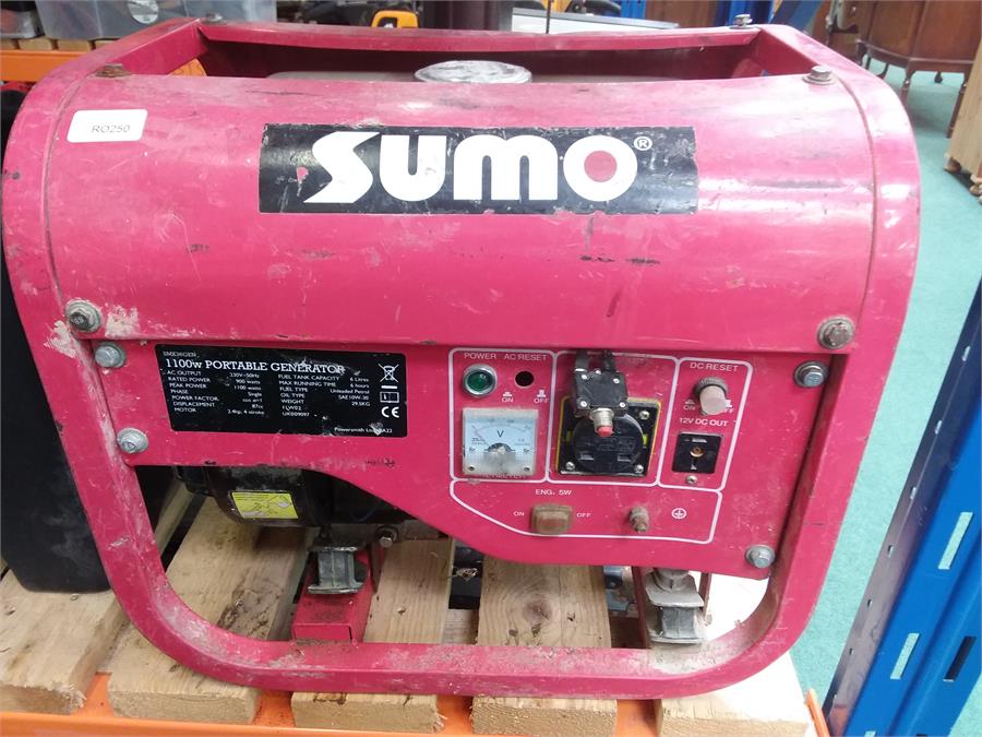 A Sumo 1100w portable generator.
