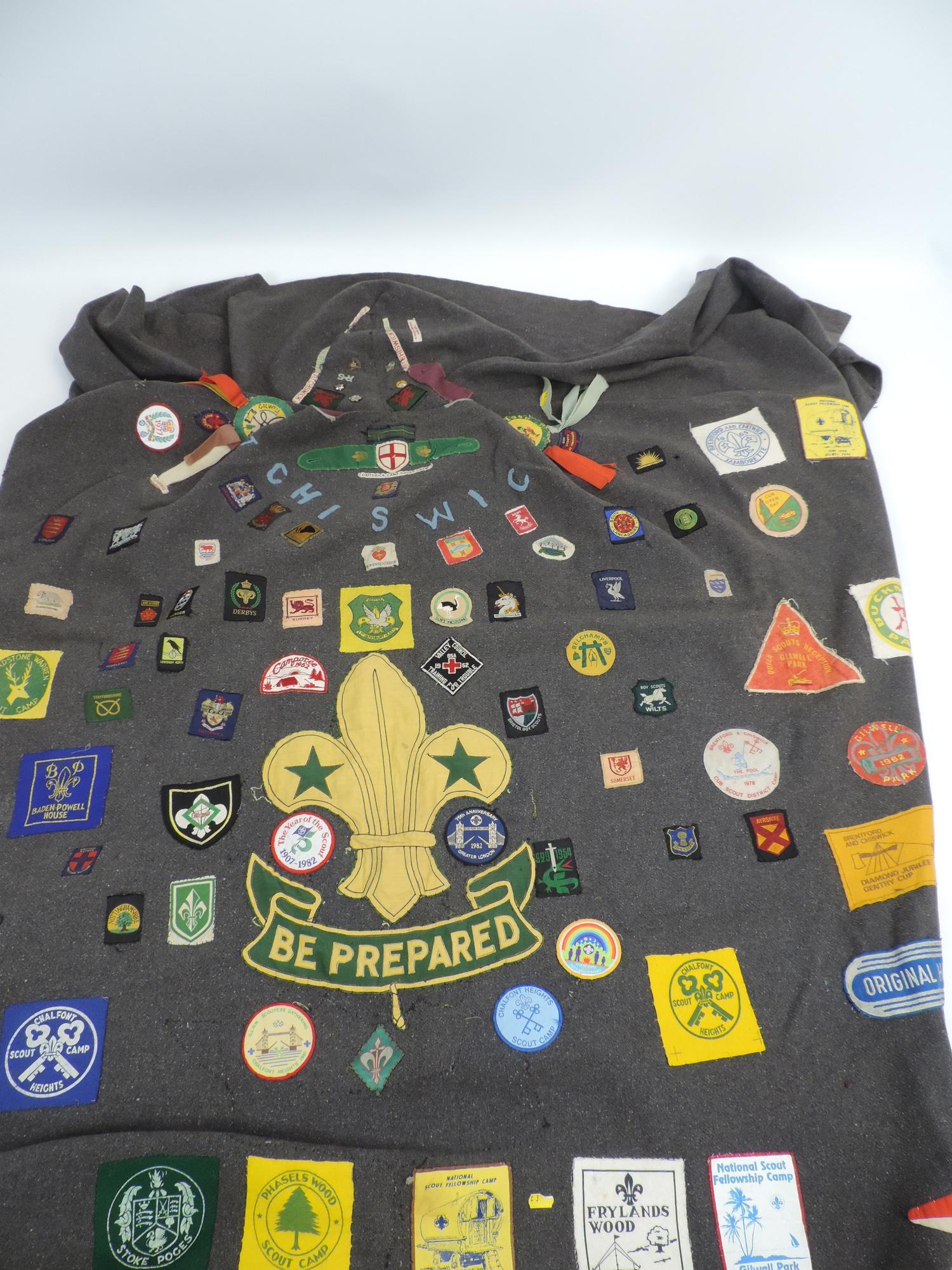 Scouting Cape with Large Number of Badges