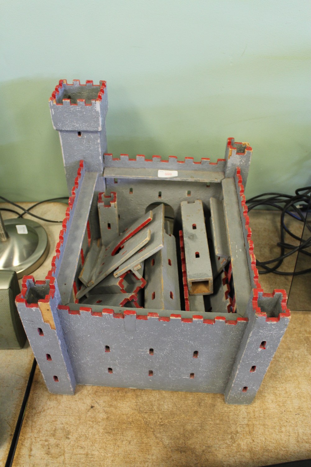 Vintage toy castle set
