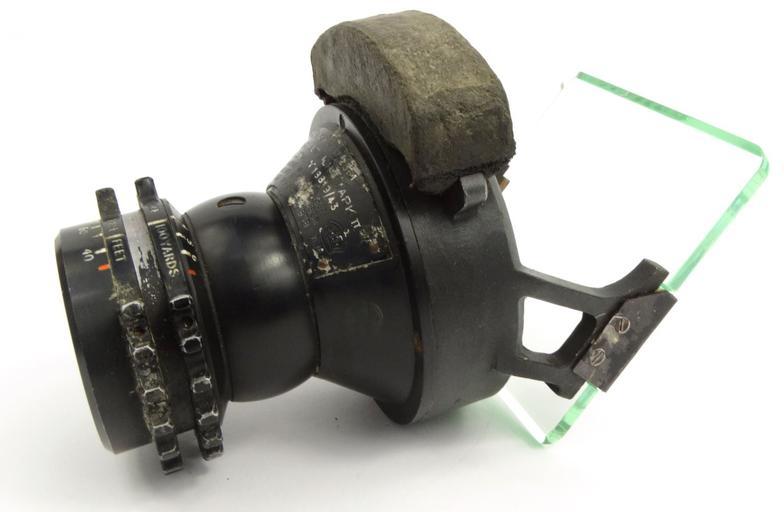 Military interest cased World War II Spitfire reflector gun aiming ...