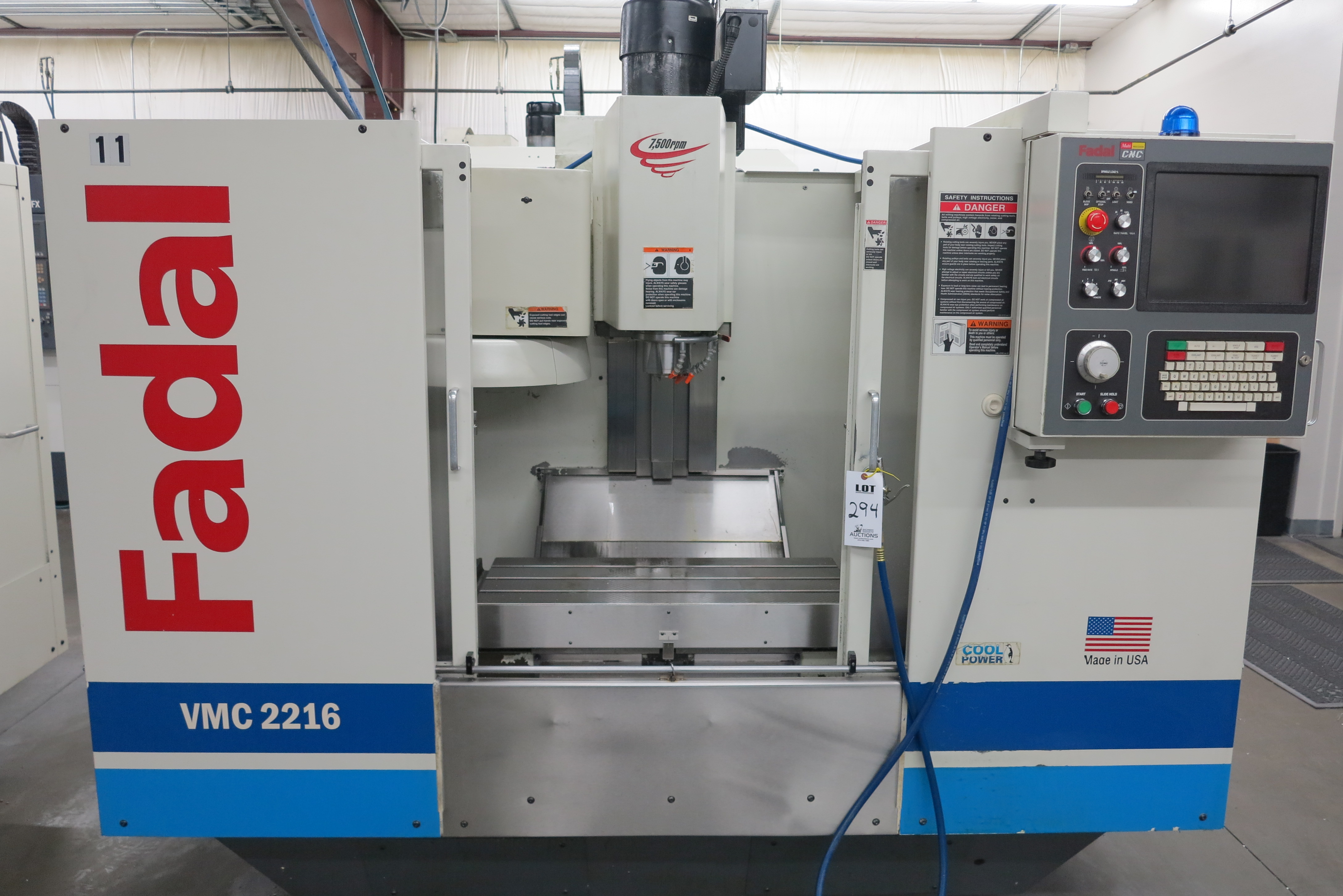 2006 FADAL VMC 2216, TRAVELS: 22 X AXIS, 16 Y AXIS, 20 Z AXIS, 7,500 ...