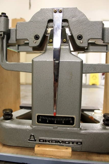 OKAMOTO MDL. 12-BW500 GRINDING WHEEL BALANCING STAND, WITH ARBOR (FOR ...