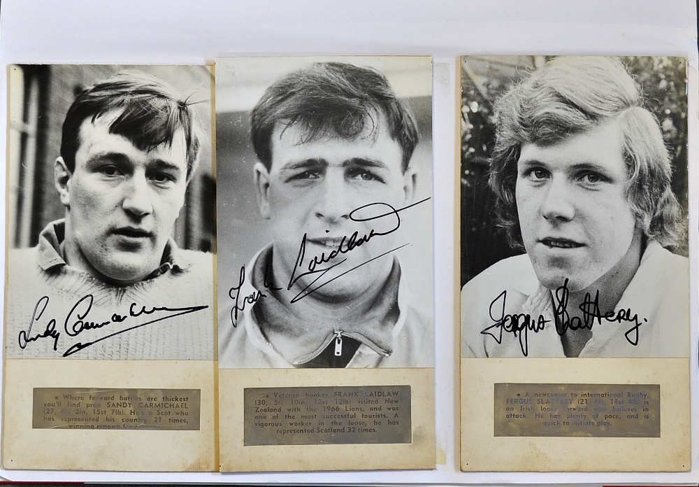 Unique 1971 British Lions Rugby Tour to New Zealand collection of 25x ...