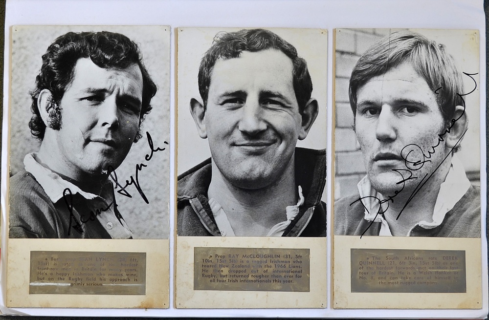 Unique 1971 British Lions Rugby Tour to New Zealand collection of 25x ...