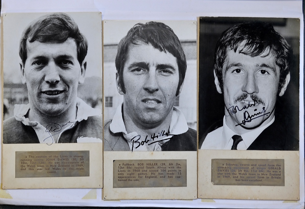 Unique 1971 British Lions Rugby Tour to New Zealand collection of 25x ...