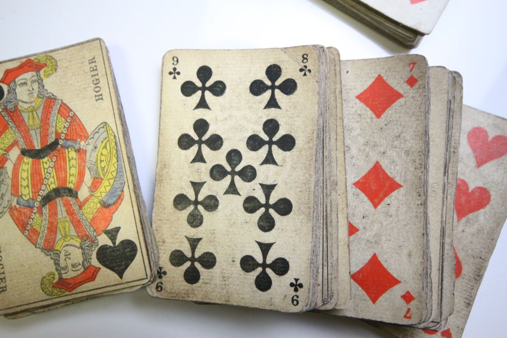 Collection of early playing cards