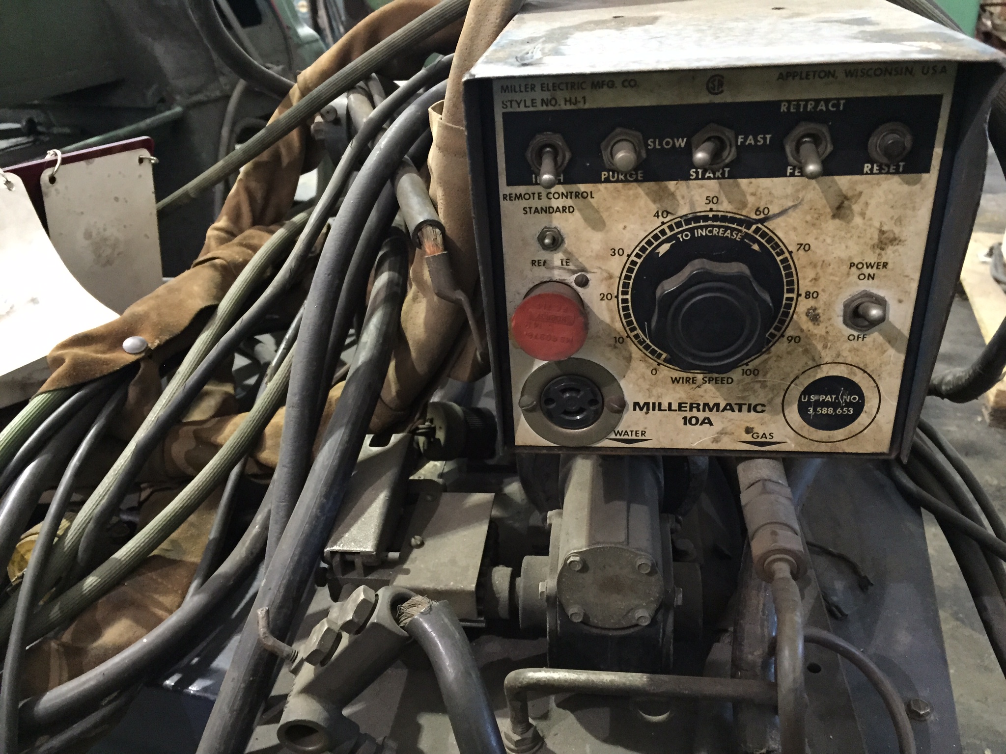 MILLER MP-30E CONSTANT POTENTIAL DC ARC WELDING MACHINE W/ MILLERMATIC ...