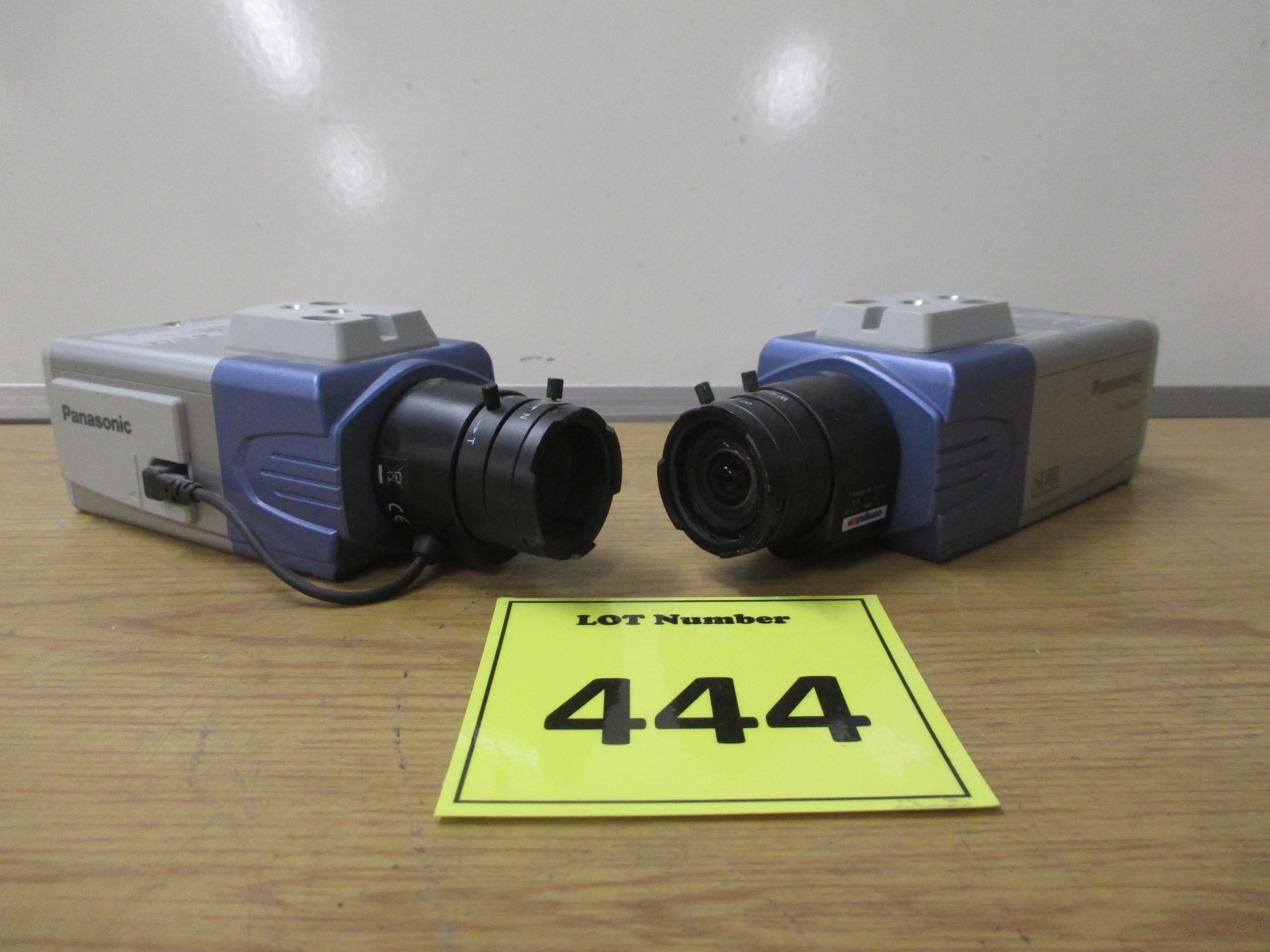 CCTV EQUIPMENT. 2 X PANASONIC SUPER DYNAMIC COLOUR CCTV CAMERAS MODEL ...