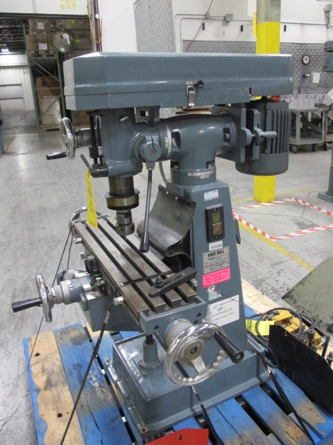 ENCO MANUFACTURING KNEE MILL; M#100-5100;SN T-3009; DATE 1993-2 (This ...