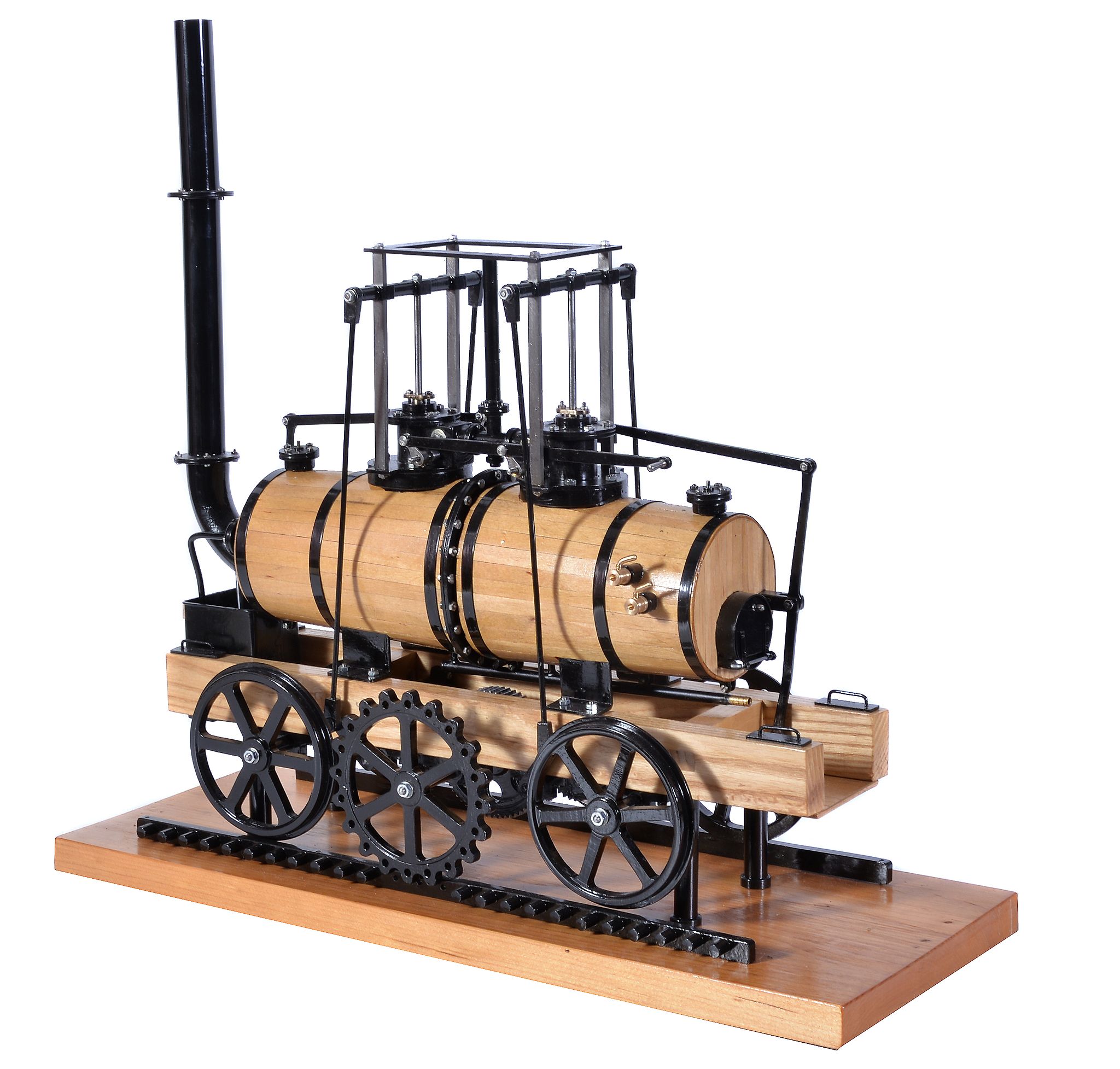A 5 inch gauge model of the Matthew Murray rack locomotive, built by Mr ...