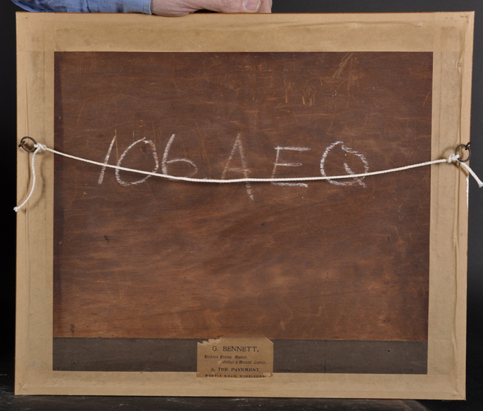 U... Ba Nyan (1897-1945) British. A Windswept Landscape with a Figure ...