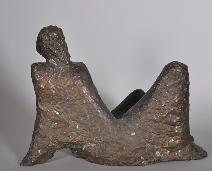 Anna Mahler (1904-1988) Austrian. "Liegende" (Lying), Bronze, 13" x 17. ...
