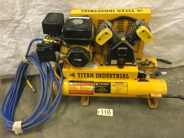 portable air compressor Titan Industrial, model Tac 2T, sn tac18353, 8 ...