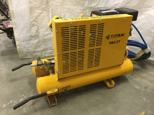 portable air compressor Titan Industrial, model Tac 2T, sn tac18353, 8 ...