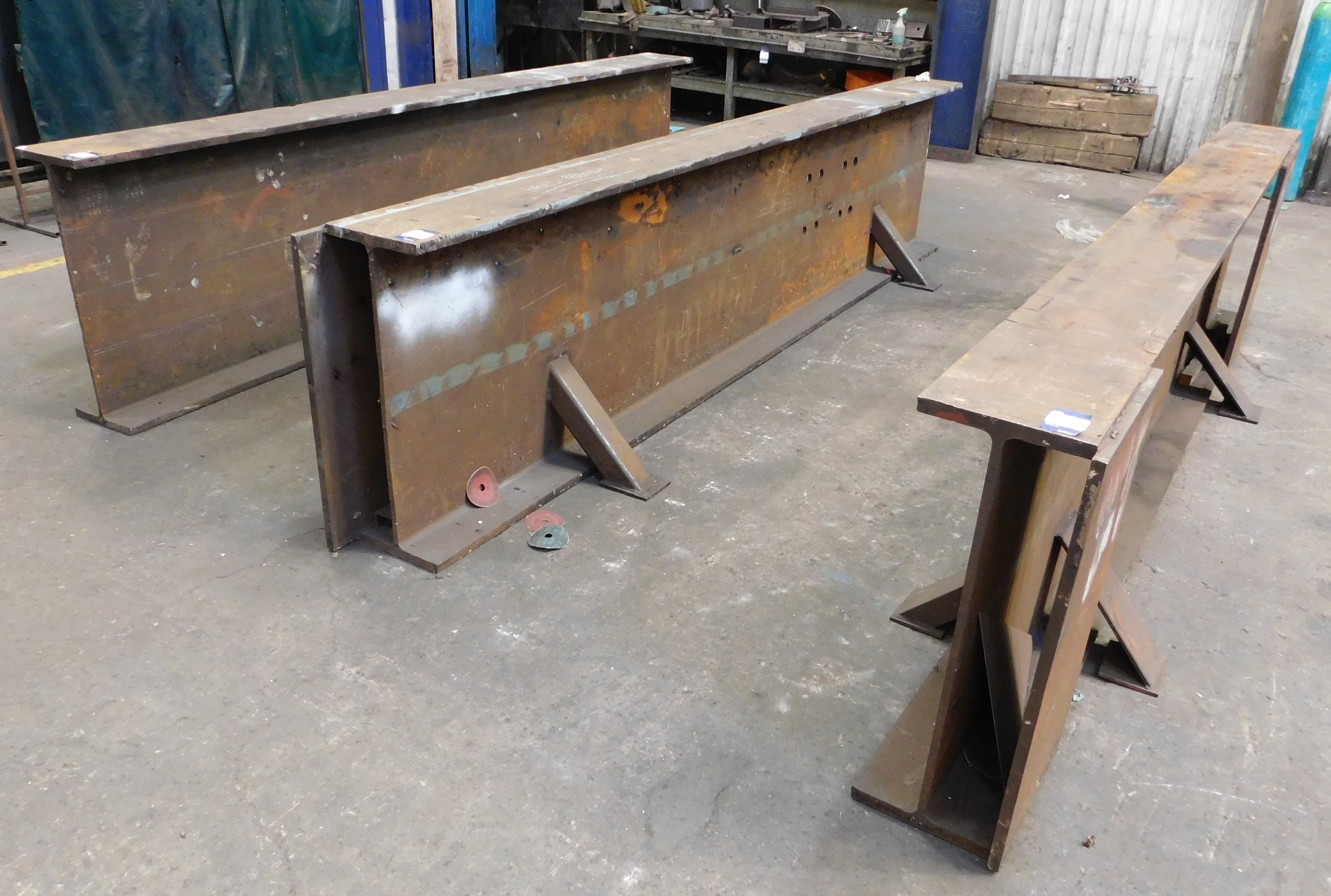 Steel Fabrication Heavy Duty Stands (x3) 13ft x 3ft