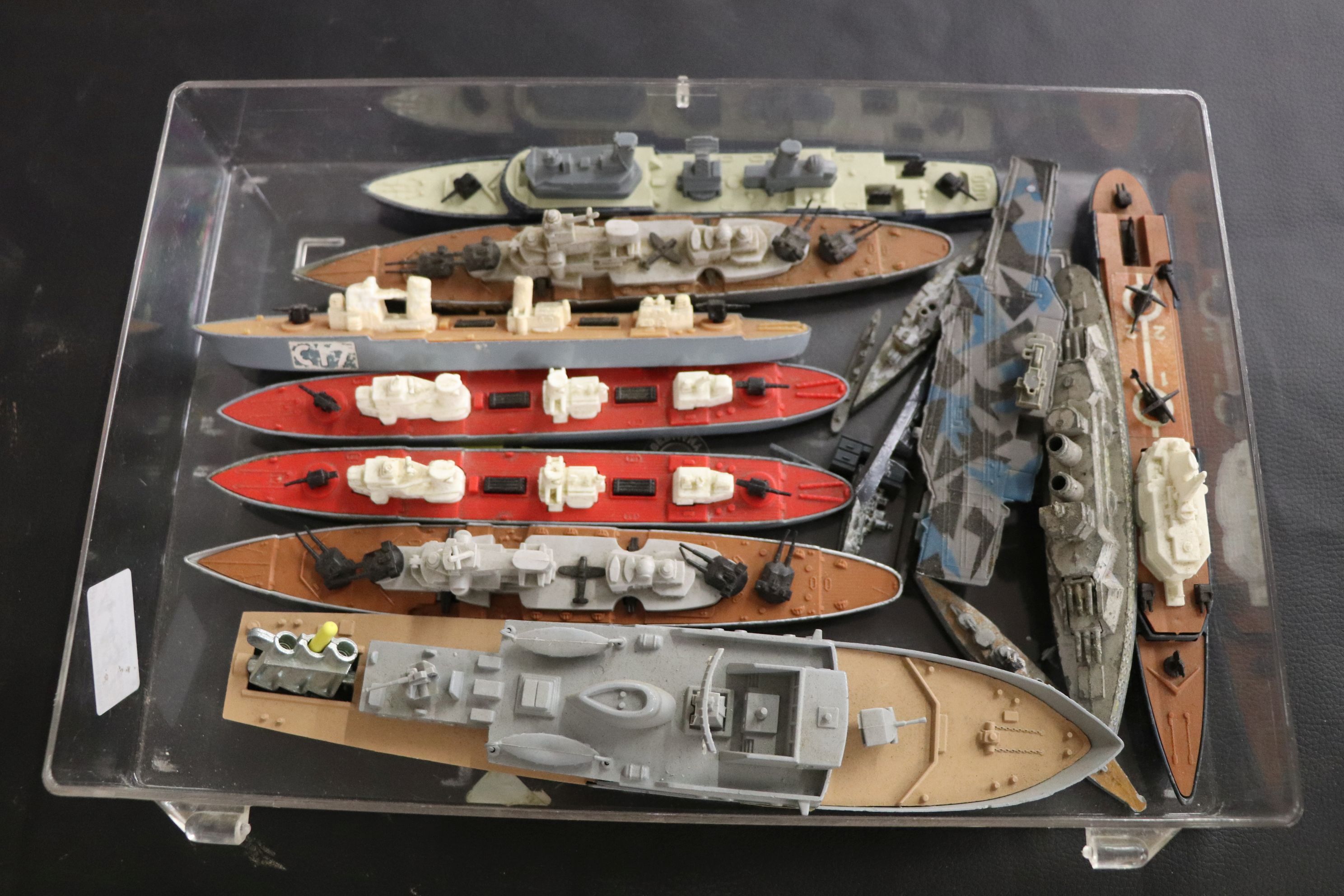 Dinky Corvette Battleship, 7 Matchbox Sea Kings Battleships, 8 Small ...