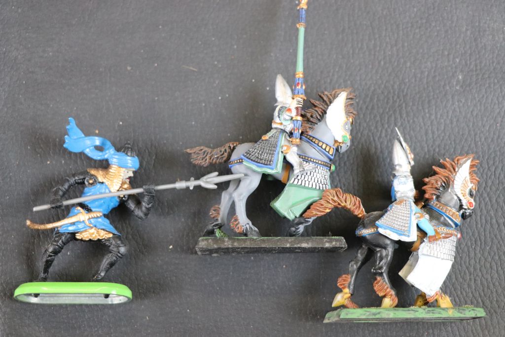 Large Collection of Toy Knights and Knights and Horseback including few ...