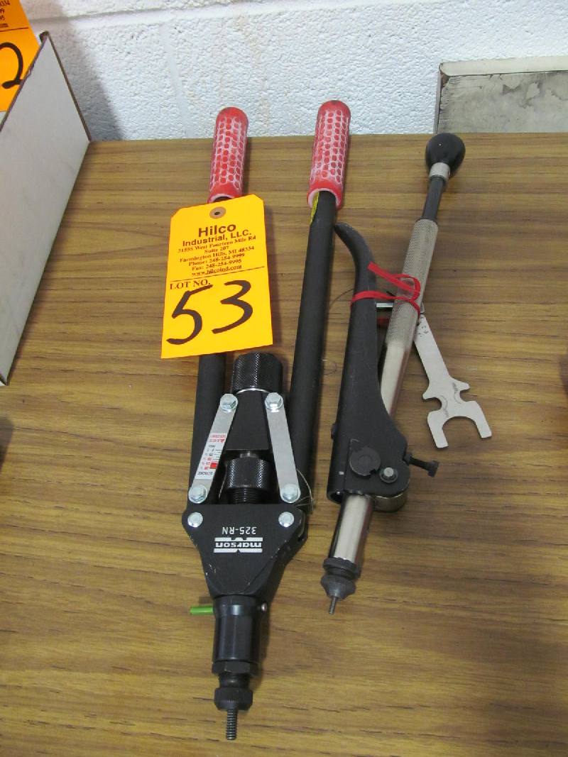 MARSON MODEL 325-RN MANUAL RIVET TOOL