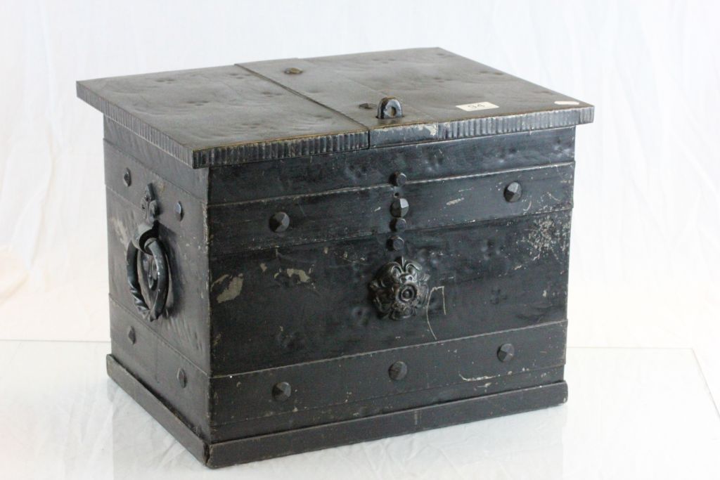 Black metal Strong Box