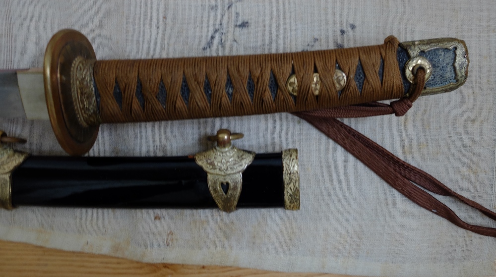 WW2 Japanese Surrender Sword 34 1/2" (88cm) long - blade 25" (63.4cm ...