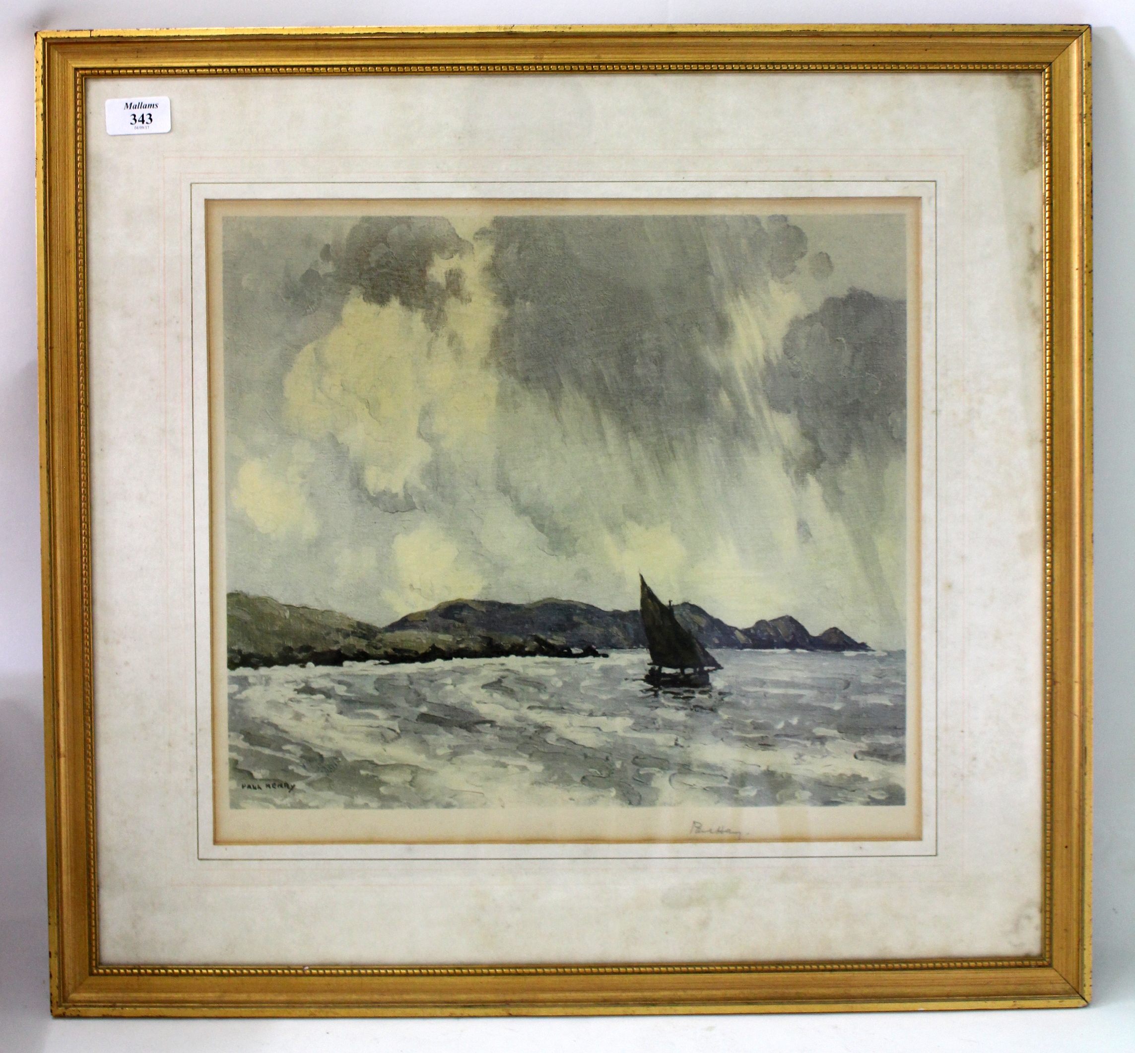 PAUL HENRY (1876-1958) signed lower right in pencil and with artists ...