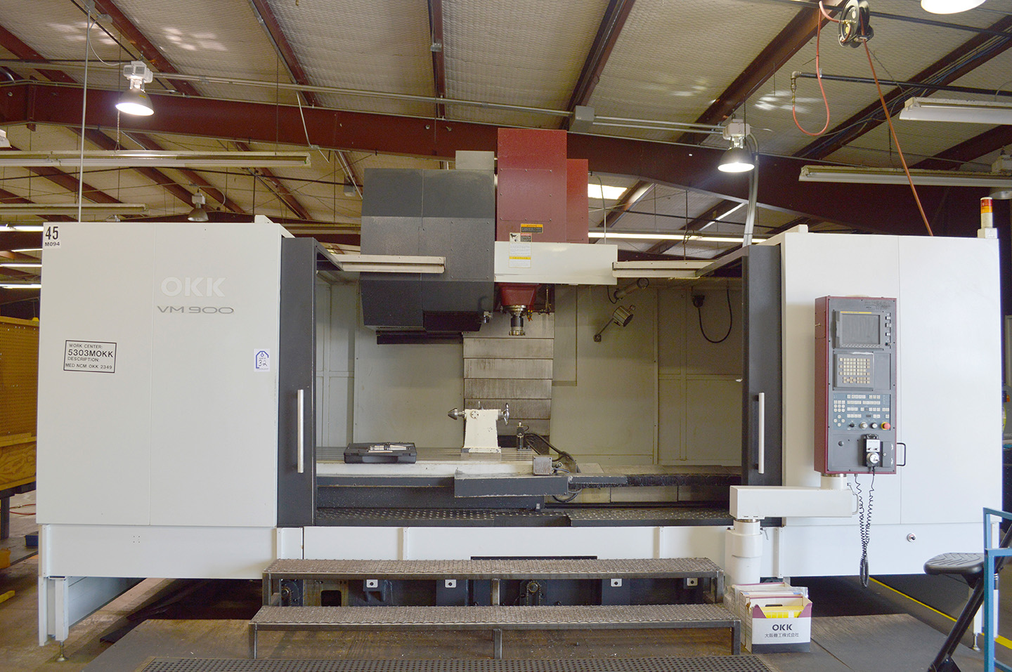 OKK VM-900 CNC Vertical Machining Center, Fanuc 160/SMB CNC Control, 90 ...