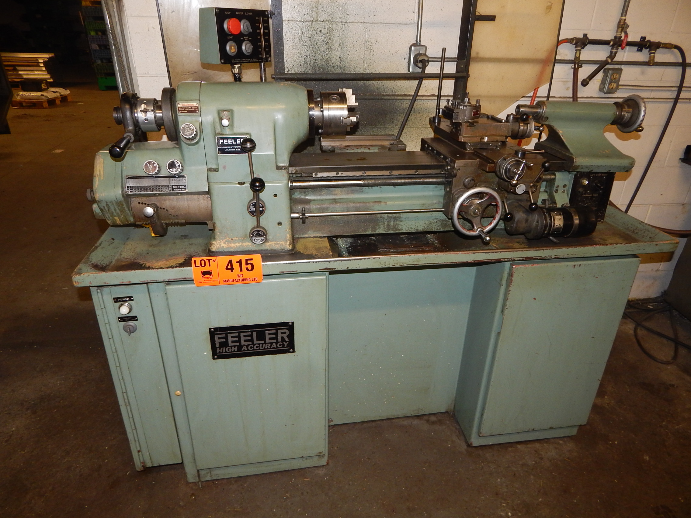 FEELER FTL-618 PRECISION TOOLROOM LATHE S/N 8812EM027 (CI)