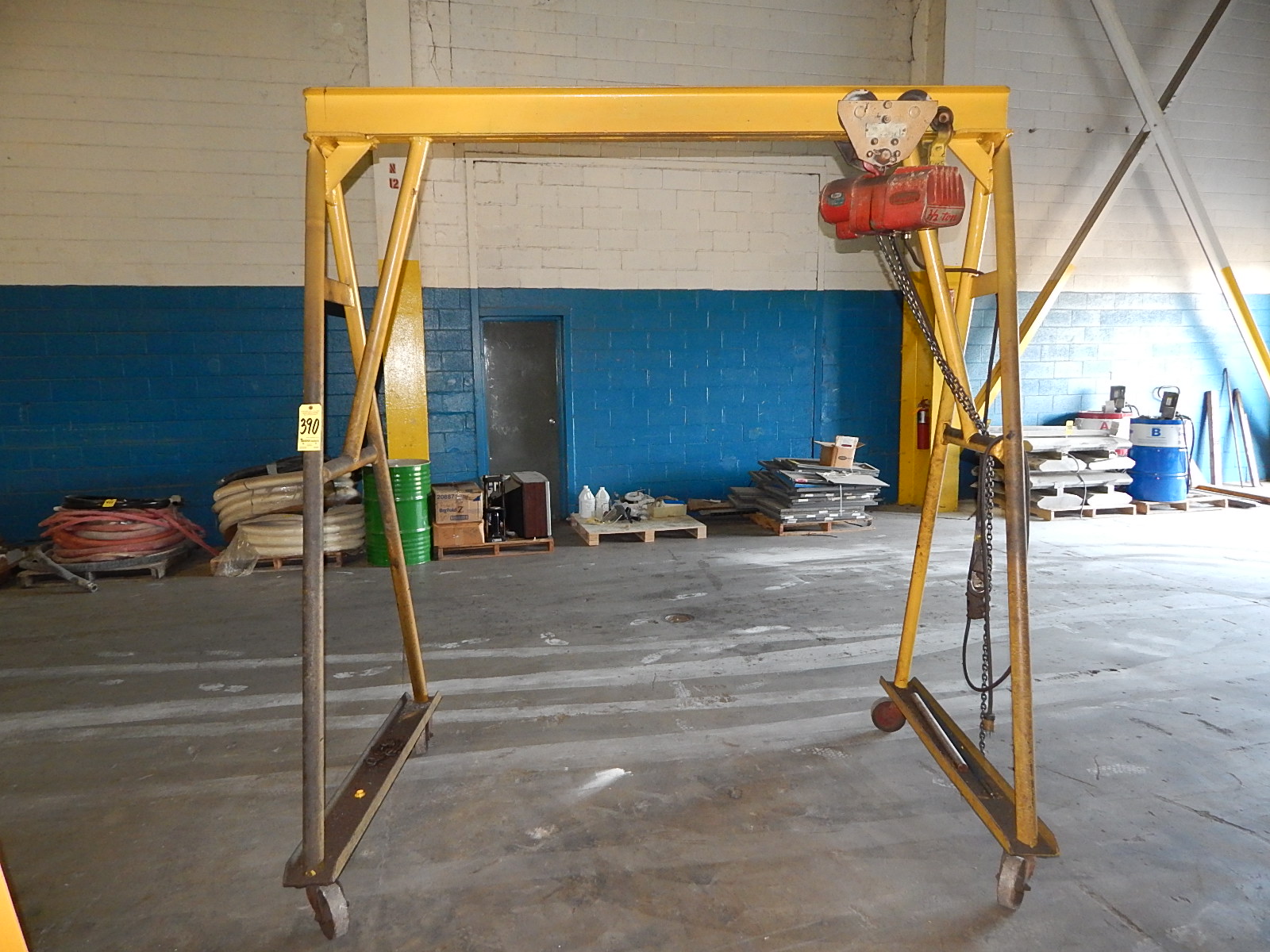 A-Frame Portable Gantry with Dayton 1/2 Ton Electric Hoist