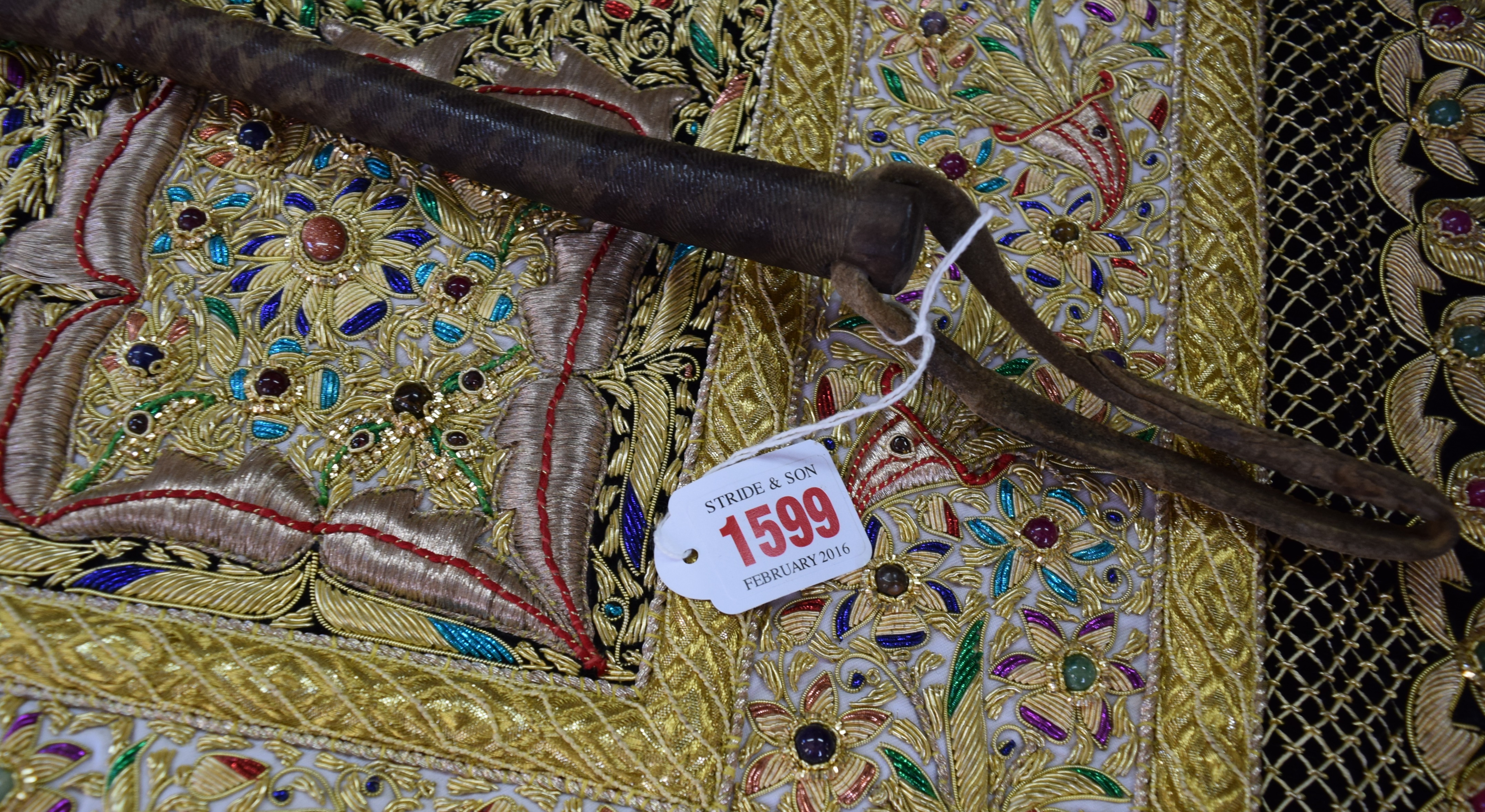 Taxidermy: a South African sjambok or litupa hide whip, probably ...