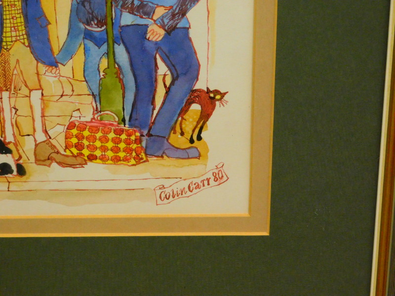 Colin Carr (1929-2002). Lincoln Railway Station, watercolour, signed ...