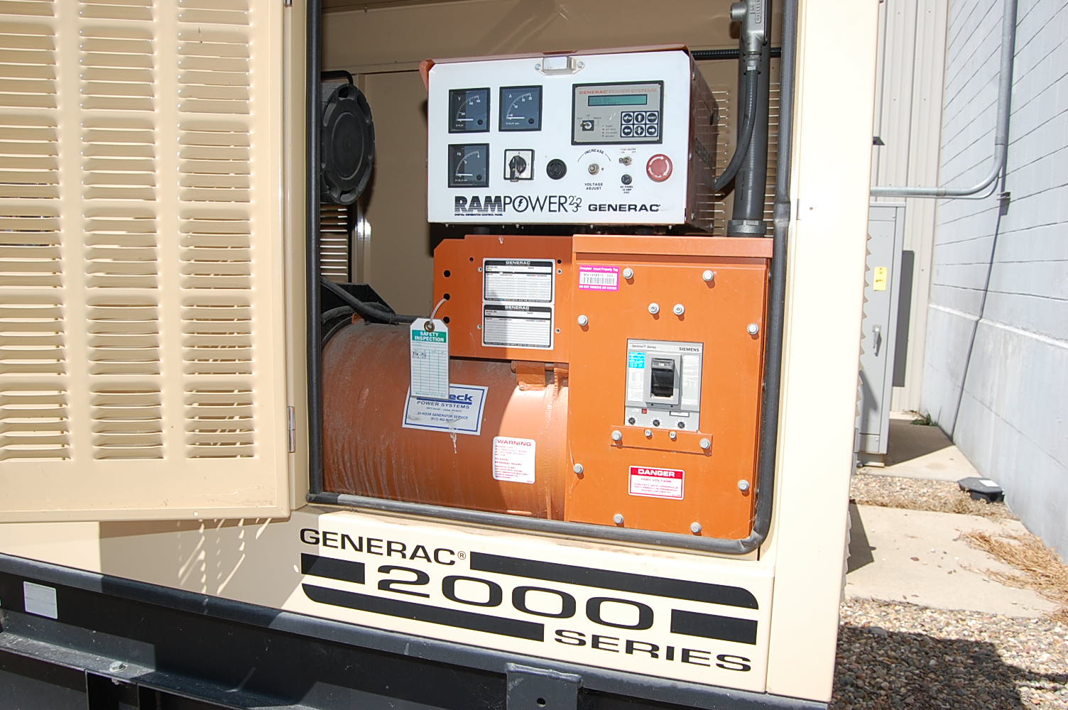 Generac #2000 Series Diesel Generator, Model 2484860100, Type 3D008C ...