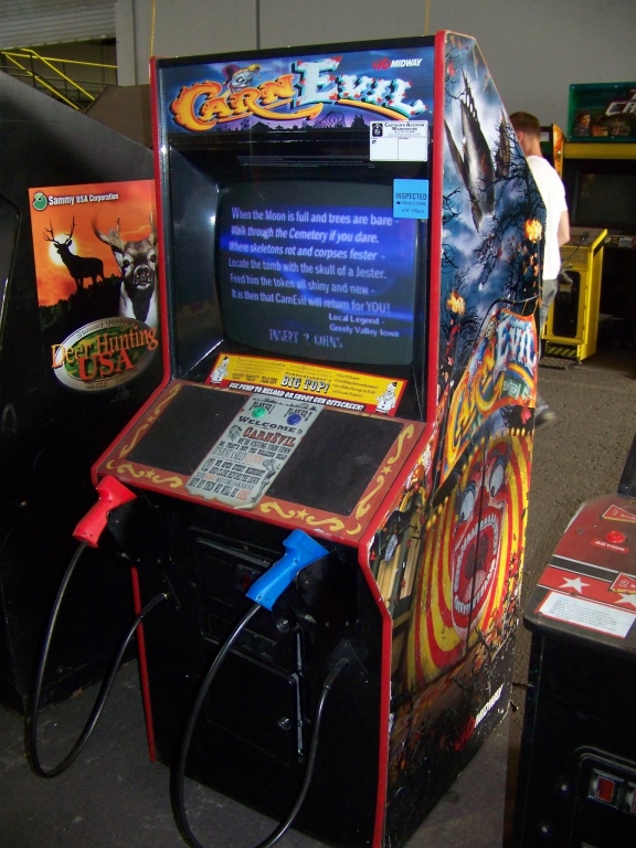 CARNEVIL CLASSIC SHOOTER ARCADE GAME MIDWAY Item is in used condition ...