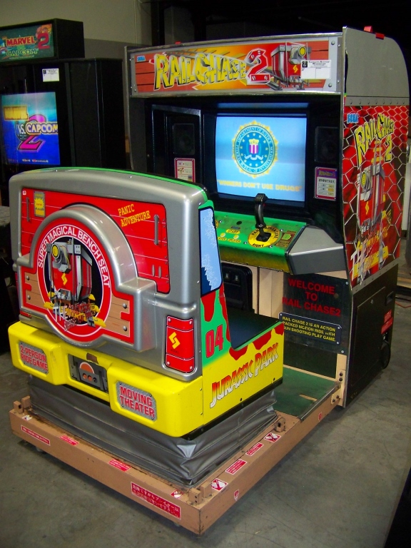 RAIL CHASE 2 DX MOTION SEGA ARCADE GAME Item is in used condition ...