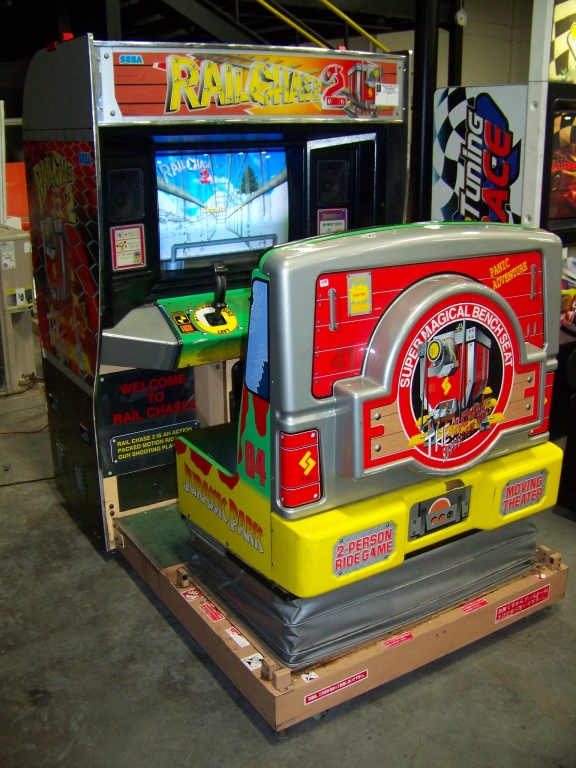 RAIL CHASE 2 DX MOTION SEGA ARCADE GAME Item is in used condition ...