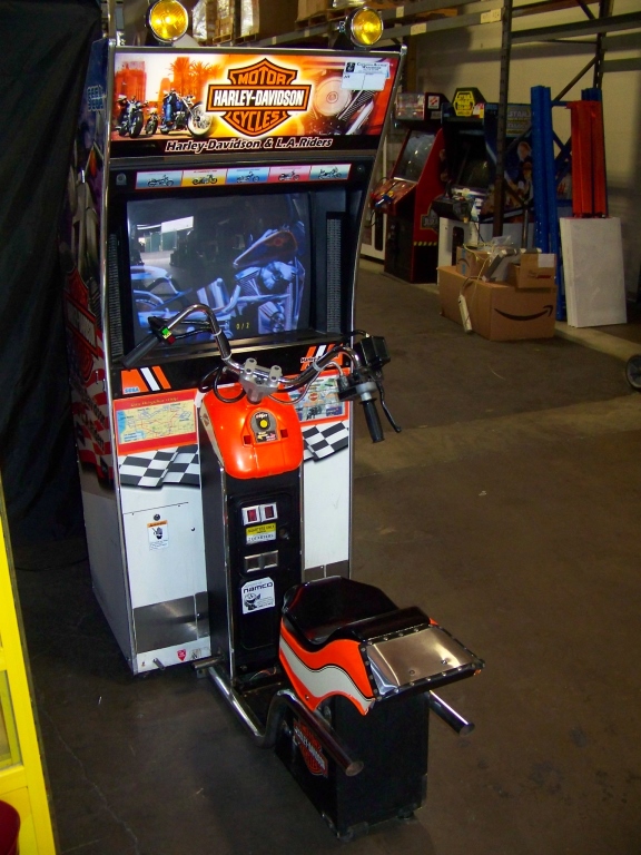 HARLEY DAVIDSON LA RIDERS ARCADE GAME SEGA Item is in used condition ...