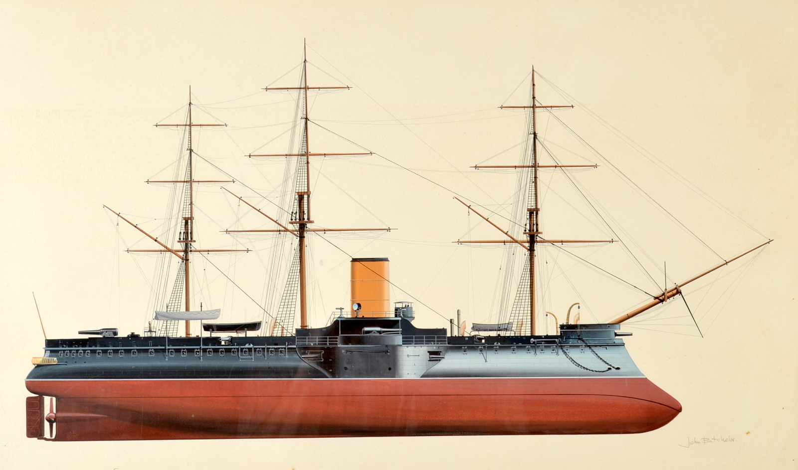 JOHN HENRY BATCHELOR MBE The Redoutable Three Masted Iron Warship ...