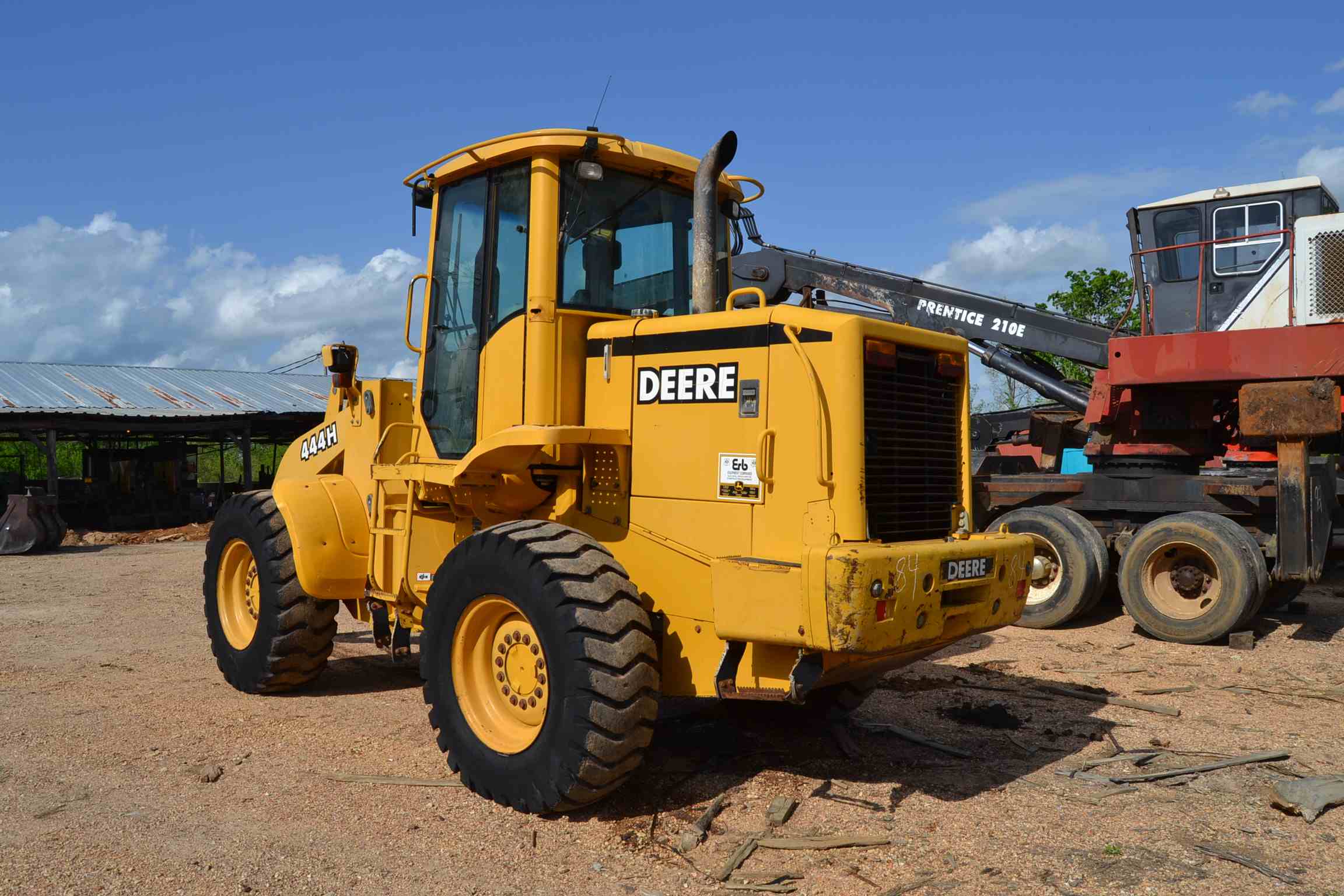 JOHN DEERE 444H ARTICULATING WHEEL LOADER W/ENCLOSED CAB; W/HEAT & AIR ...