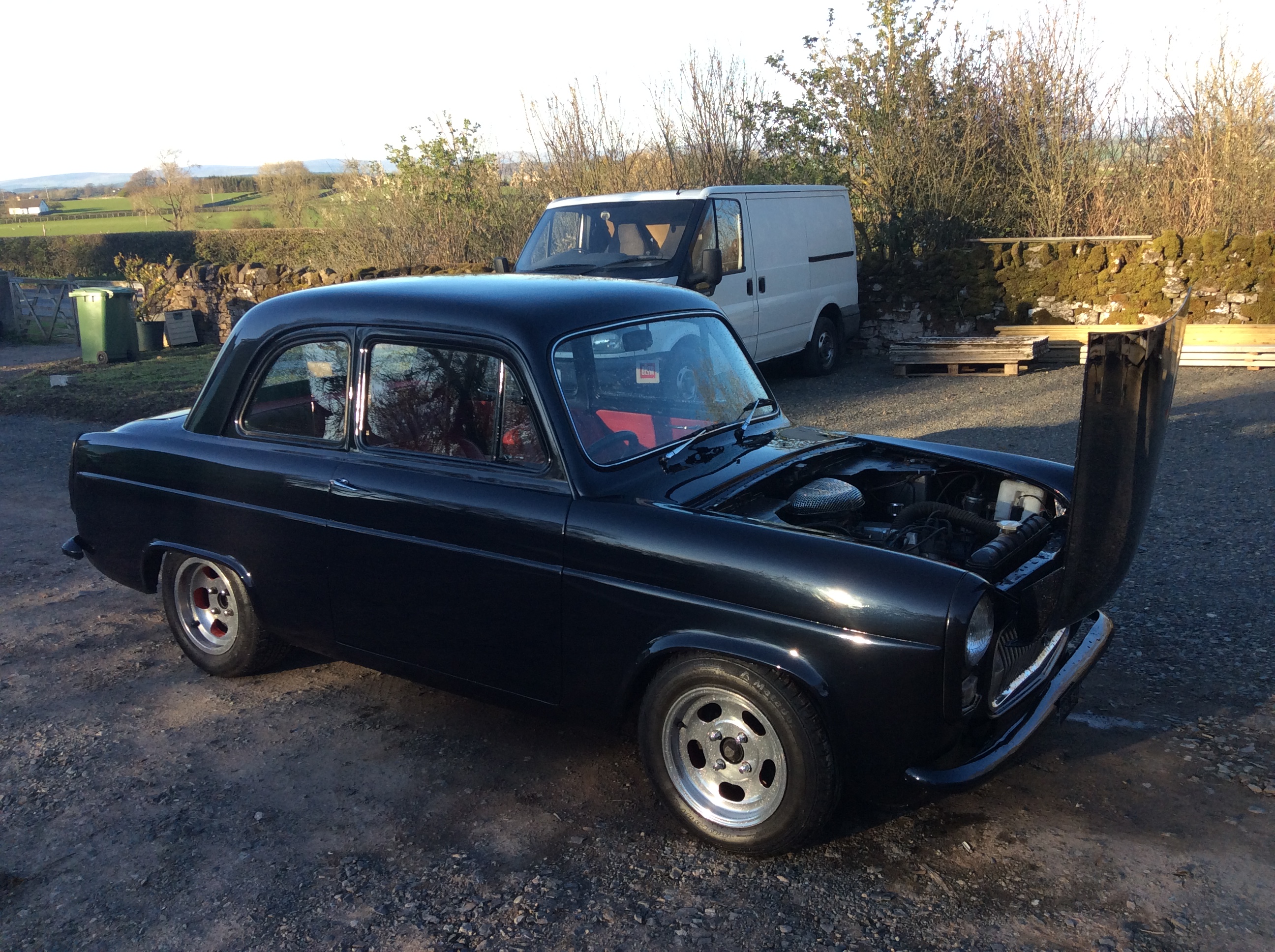 1957 Ford Anglia 100E saloon Reg No. HSL 571, V8 petrol engine, colour ...