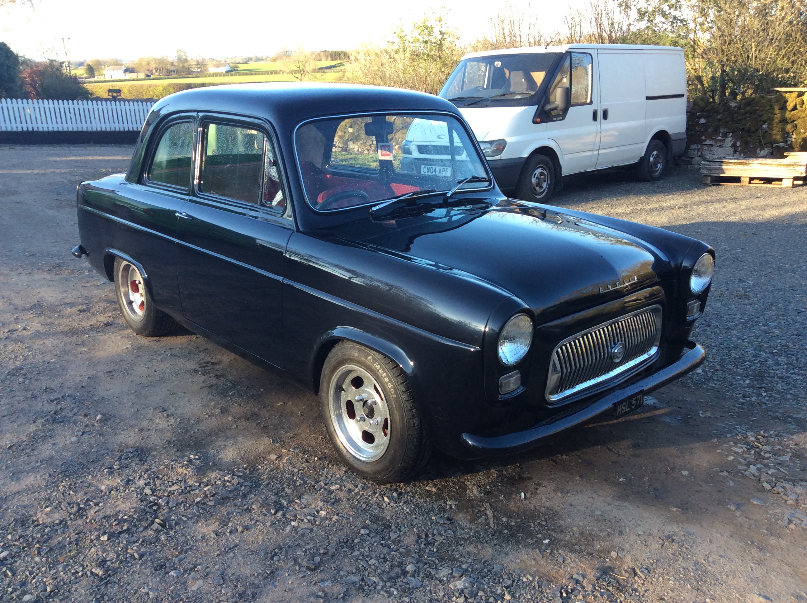 1957 Ford Anglia 100E saloon Reg No. HSL 571, V8 petrol engine, colour ...