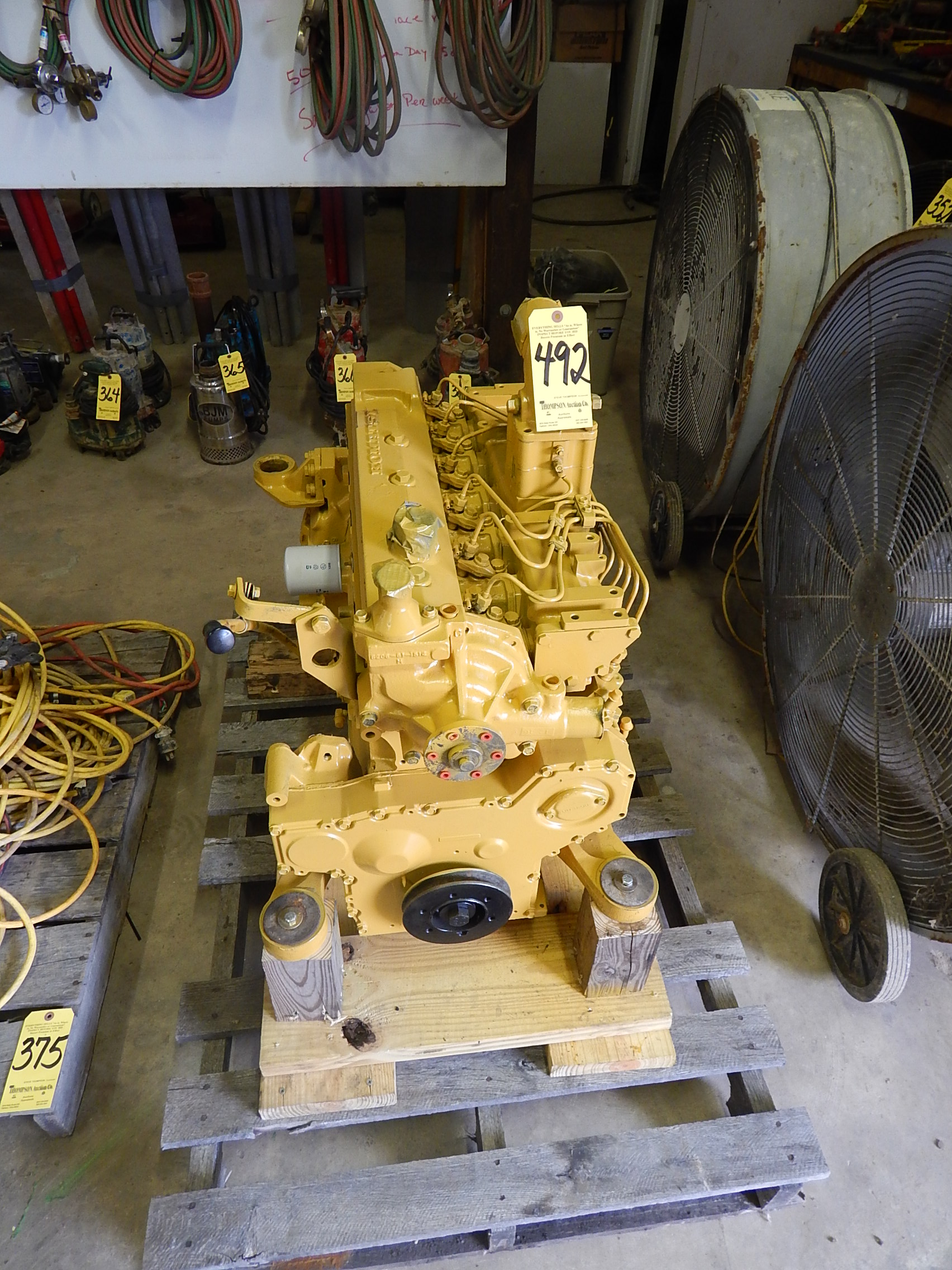 Komatsu Engine Model 6D95L-1 SN 80487 Rebuilt by ETS:New Pistons ...