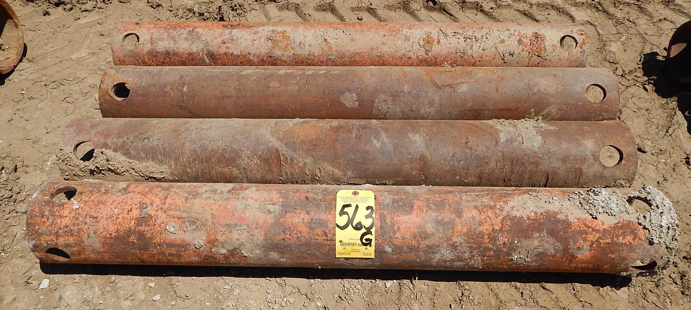 (4) Trench Box Spreader Pipes, 4" L x 5 3/4" ID
