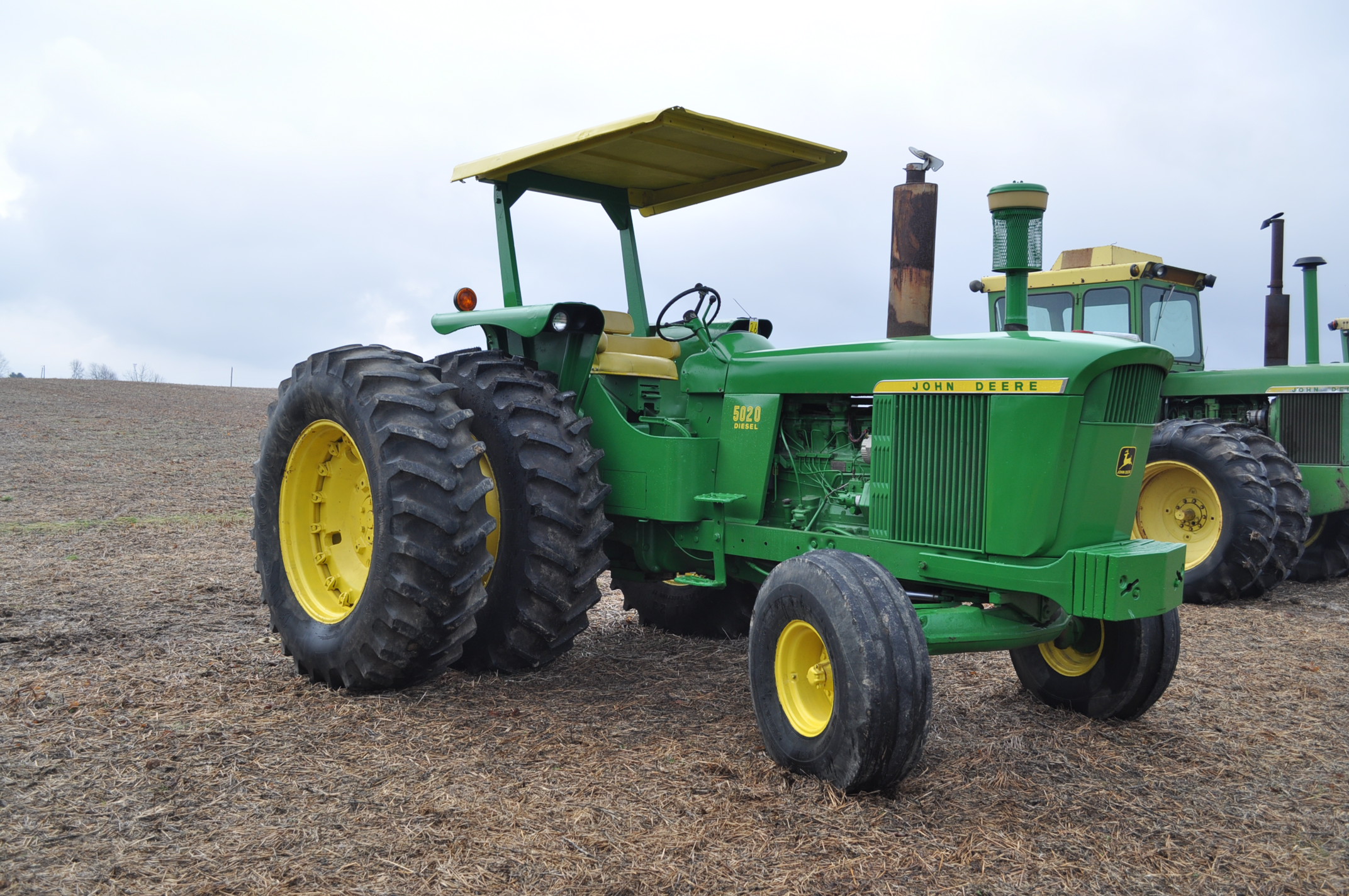 John Deere 5020 tractor, diesel, 20.8-38 duals, New inside tires, 11.0 ...