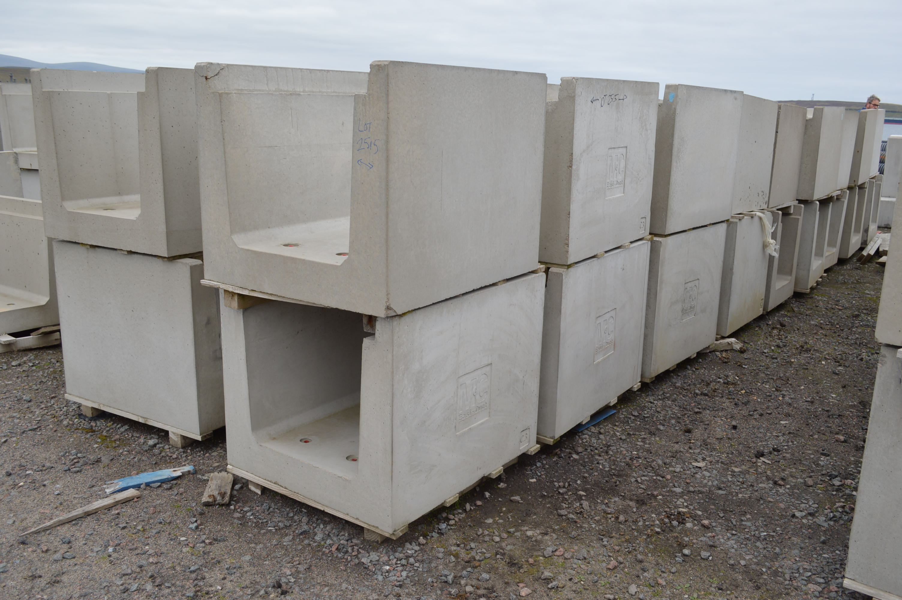 Approx. 125 McCann Easi-Duct Pre-Cast Concrete Duct Channels, each ...